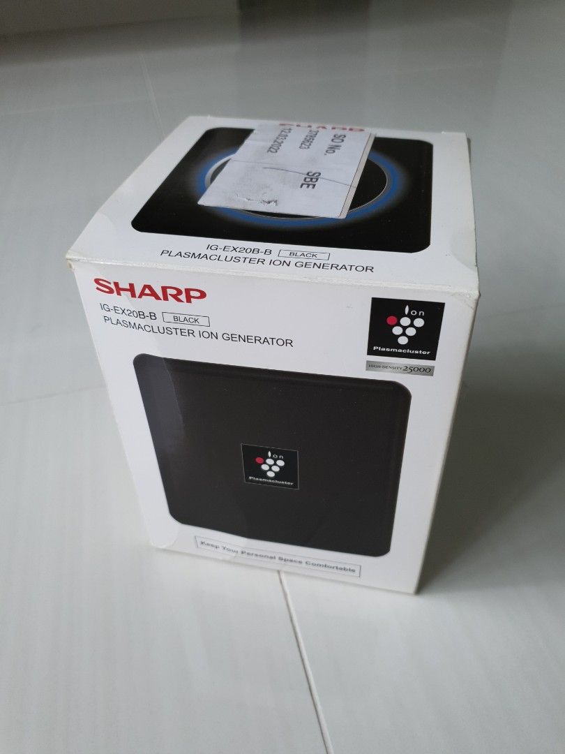 Sharp Plasmacluster Ion Generator IG-EX20B-B, TV & Home Appliances, Air ...