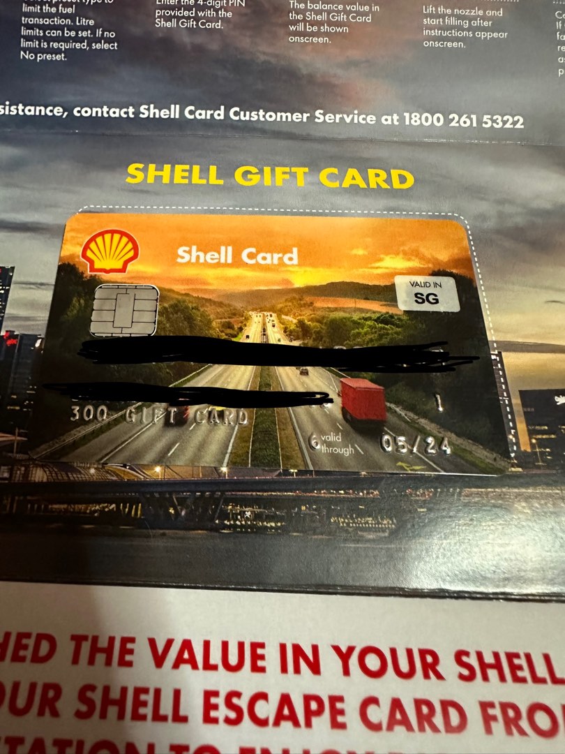 Shell 300 Petrol Gift Card, Everything Else on Carousell