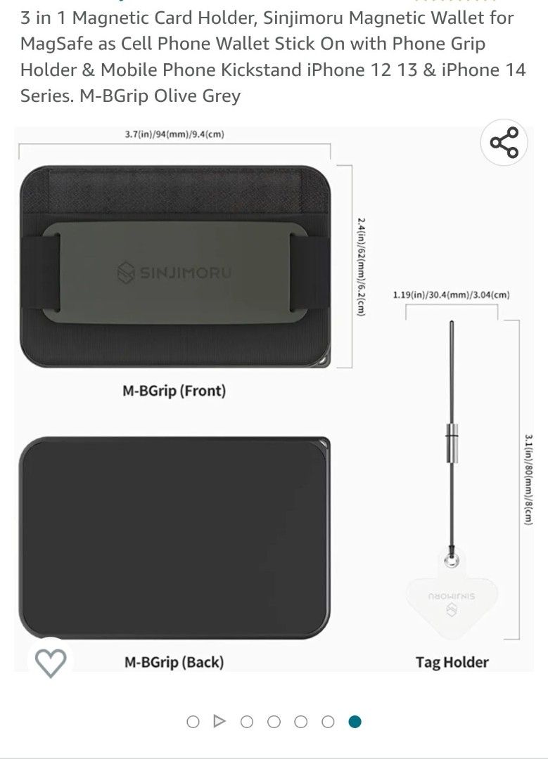 Sinjimoru M-Band Grip for Magsafe, Mobile Phones & Gadgets, Mobile & Gadget Accessories, Other ...