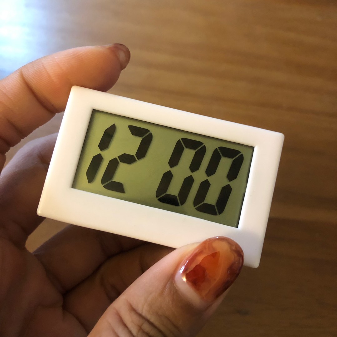 Small Digital Clock, Furniture & Home Living, Home Decor, Clocks on ...