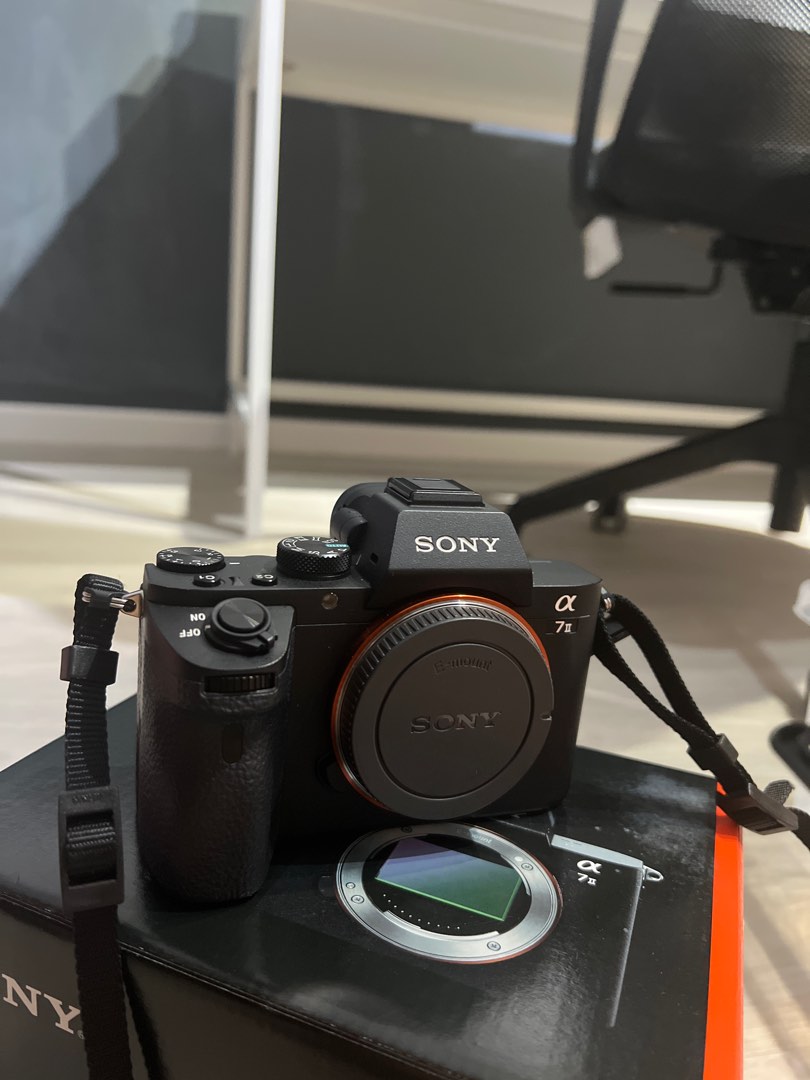 Sony a7ii Body , 3 Battery Pack and Box, Photography, Cameras on Carousell