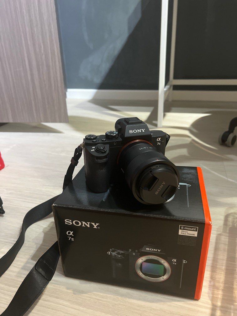 Sony a7ii Body , 3 Battery Pack and Box, Photography, Cameras on Carousell