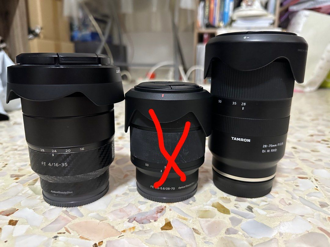 Sony Full Frame Lens (Sony FE 16-35 F4 OSS, TAMRON 28-75mm F2.8 RXD ...