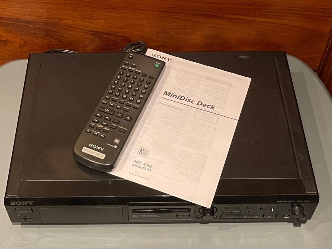 Sony MiniDisc Deck MDS-JE510 with Remote Control on Carousell