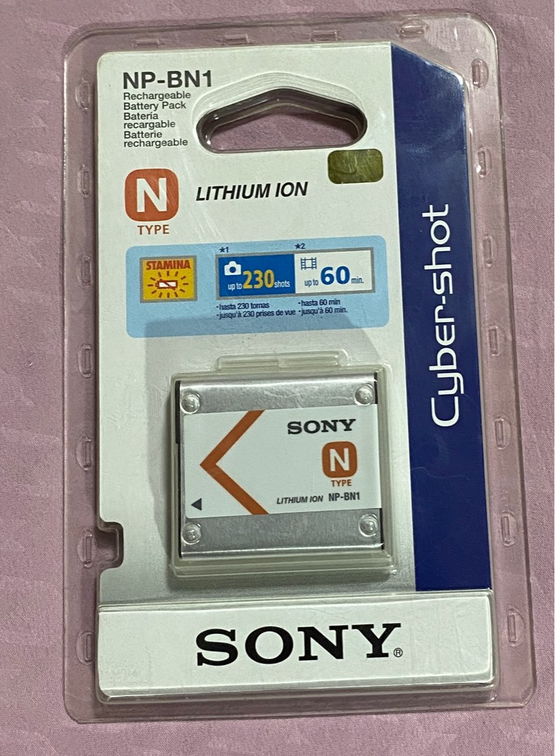 Sony NP- BN1, Lithium Ion Rechargable Battery, Photography, Photography Accessories, Batteries ...