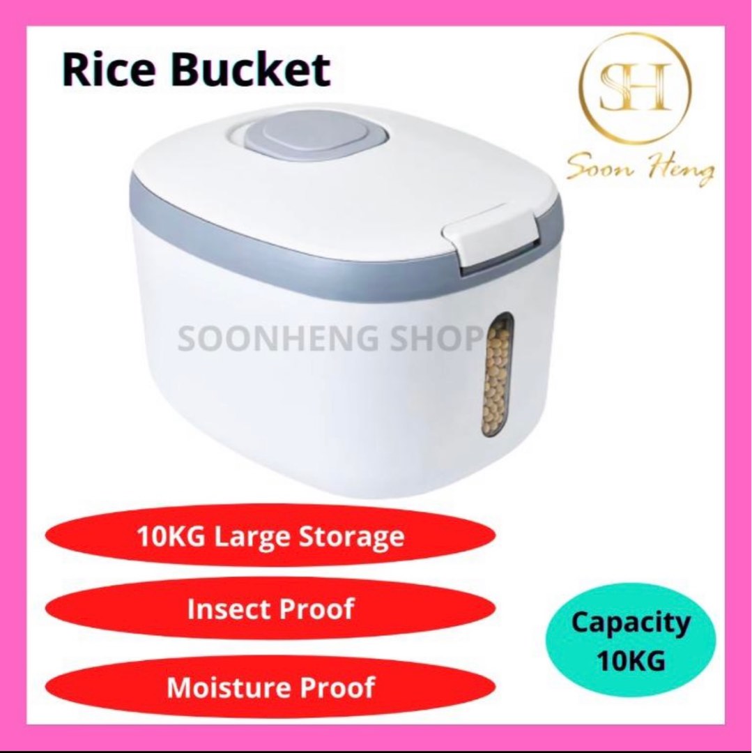 Soon Heng Rice Bucket 10KG, TV & Home Appliances, Kitchen Appliances ...