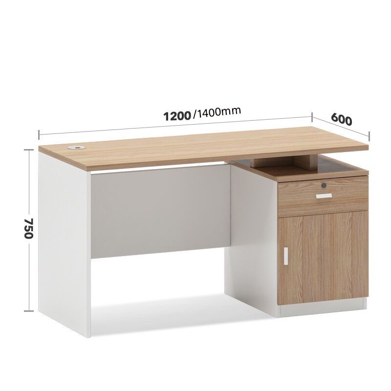 Study table/[Drawer with Lock]Computer desk, Office desk, free install ...