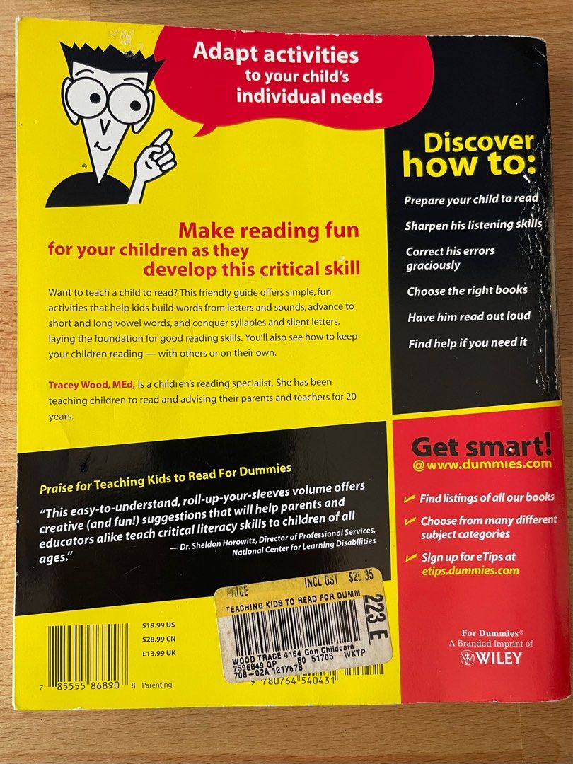 Teaching Kids to Read for Dummies, Hobbies & Toys, Books & Magazines ...