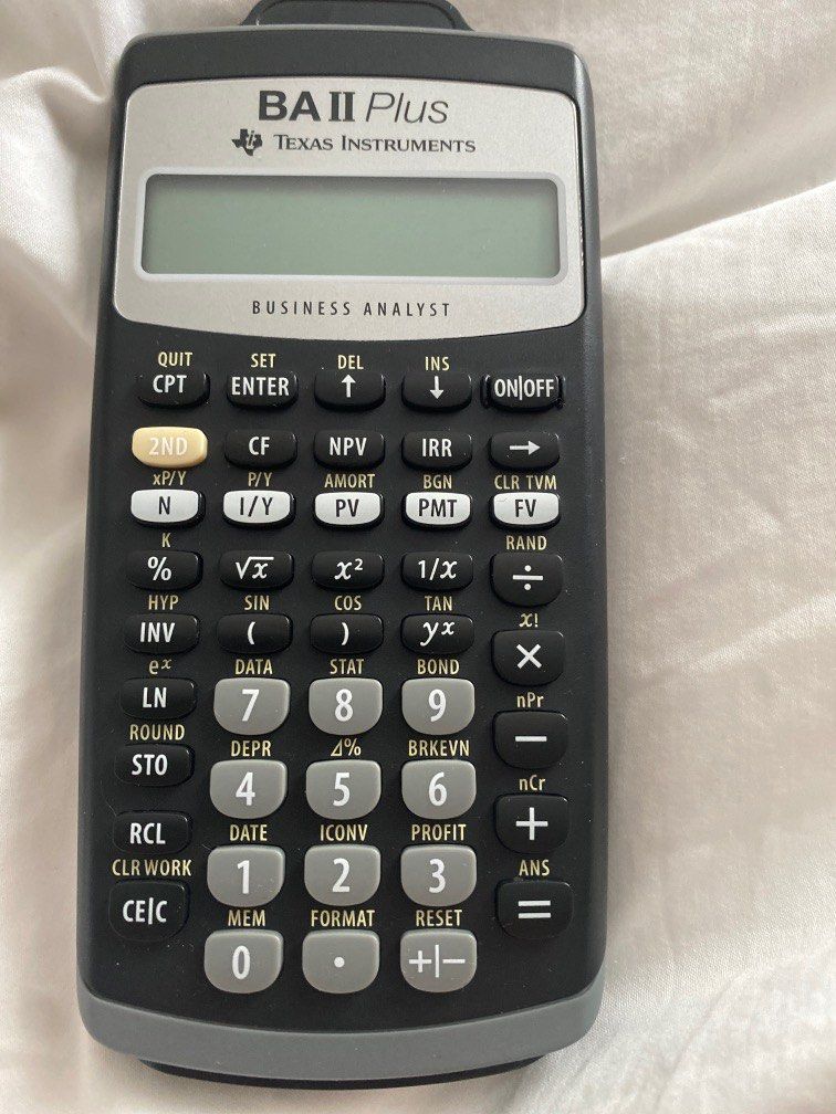 Texas Instruments BA II Plus Calculator, Hobbies & Toys, Stationery ...