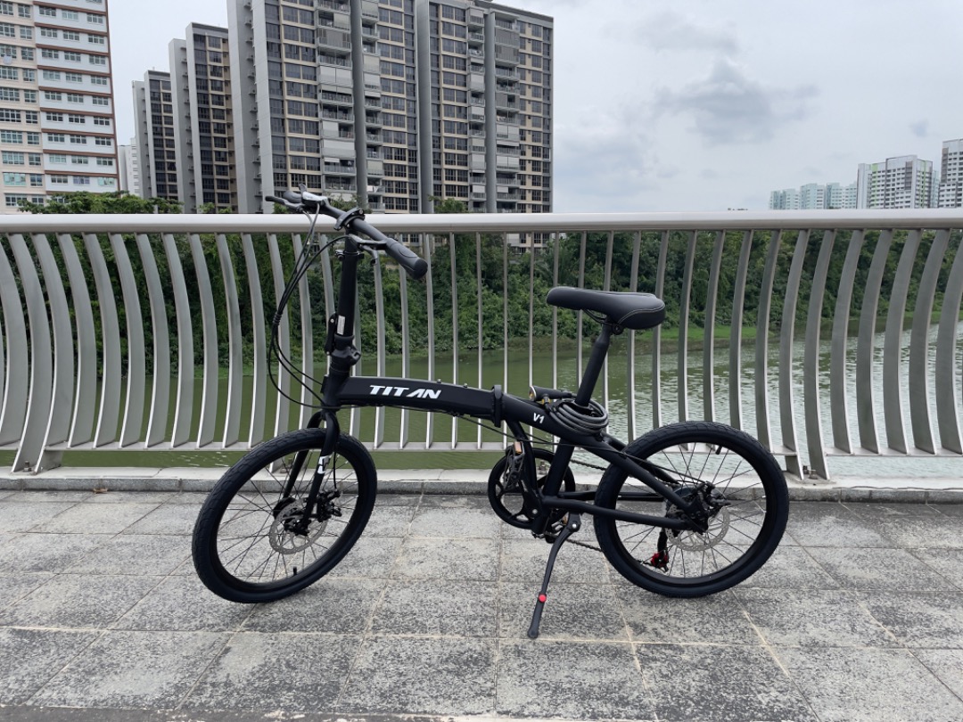 Titan V1 foldable bicycle, Sports Equipment, Bicycles & Parts, Bicycles on Carousell