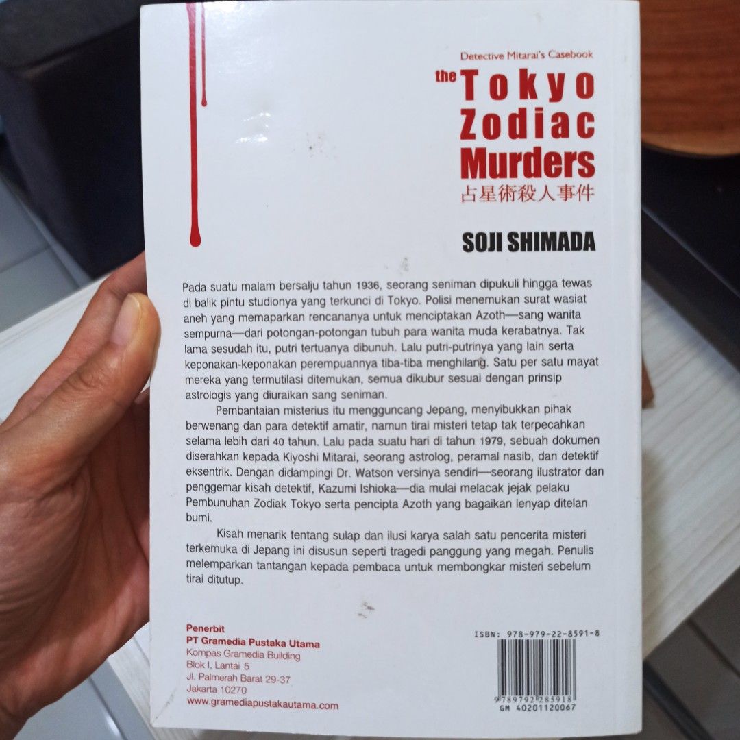 Tokyo Zodiac Murders (Soji Shimada), Buku & Alat Tulis, Buku di Carousell