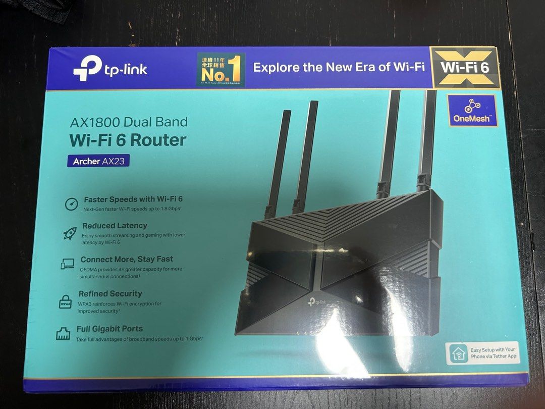 TP Link AX1800 Dual Band Wi Fi 6 router, 電腦＆科技, 電腦周邊及配件, Wifi及上網相關產品 ...
