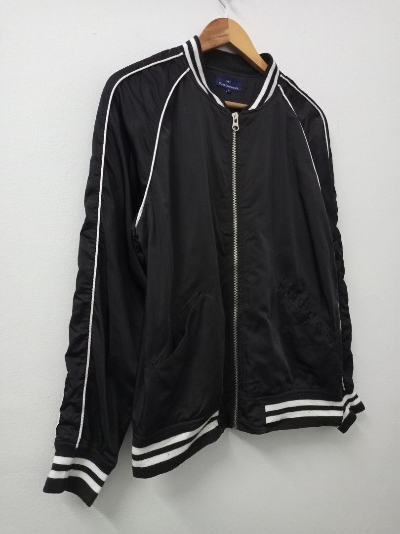 Trans Continents satin bomber jacket - light, Men's Fashion, Coats ...