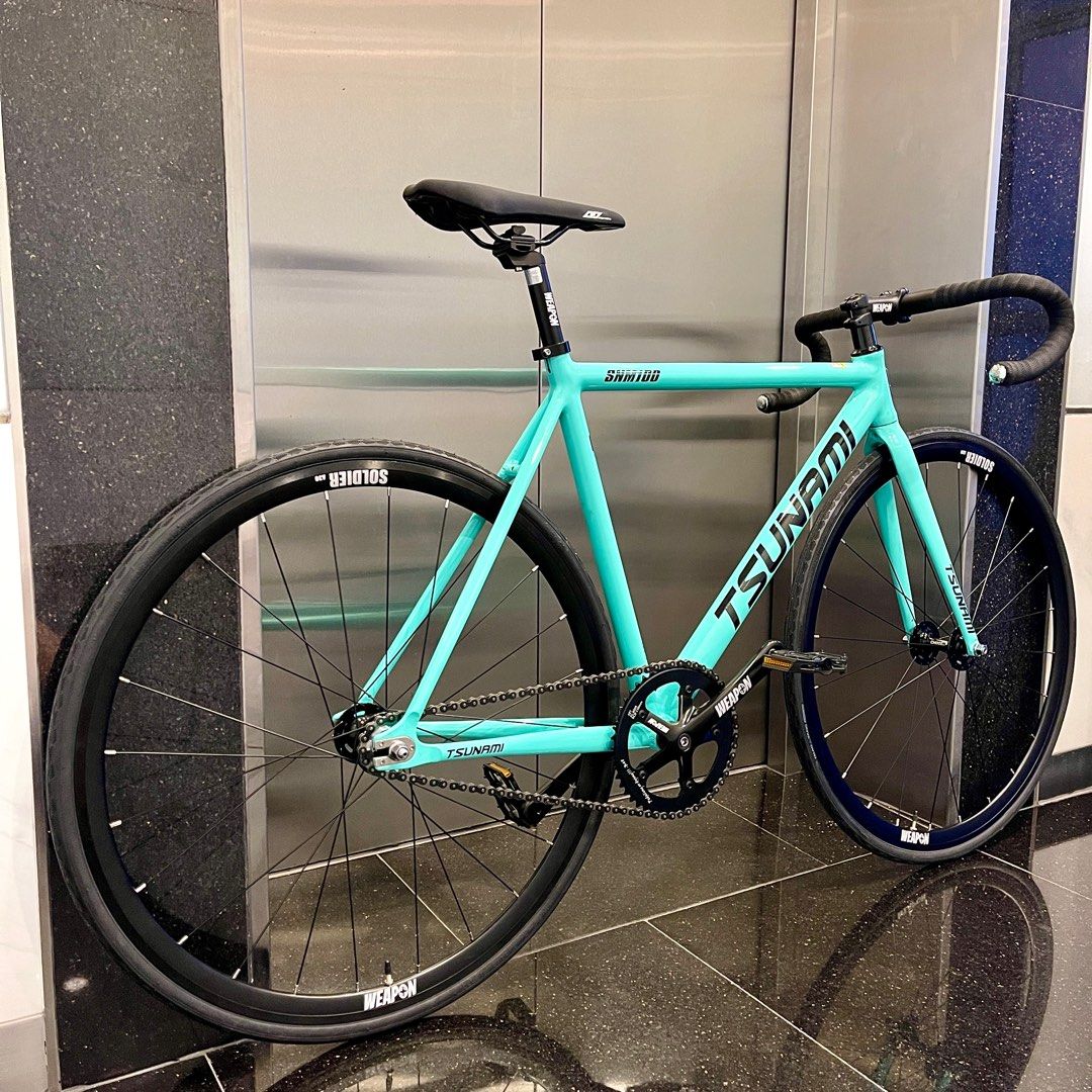 Tsunami fixie/SNM 100/frame set $330/complete bike $659/weapon alloy ...