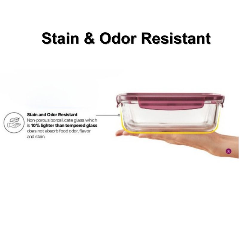 Tupperware Multipurpose Premiaglass 100% Borosilicate 1000mL Food ...