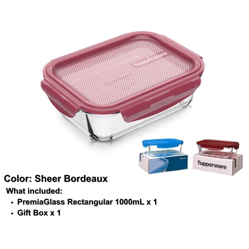 Tupperware Multipurpose Premiaglass 100% Borosilicate 1000mL Food ...