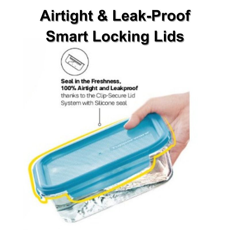 Tupperware Multipurpose Premiaglass 100% Borosilicate 1000mL Food ...