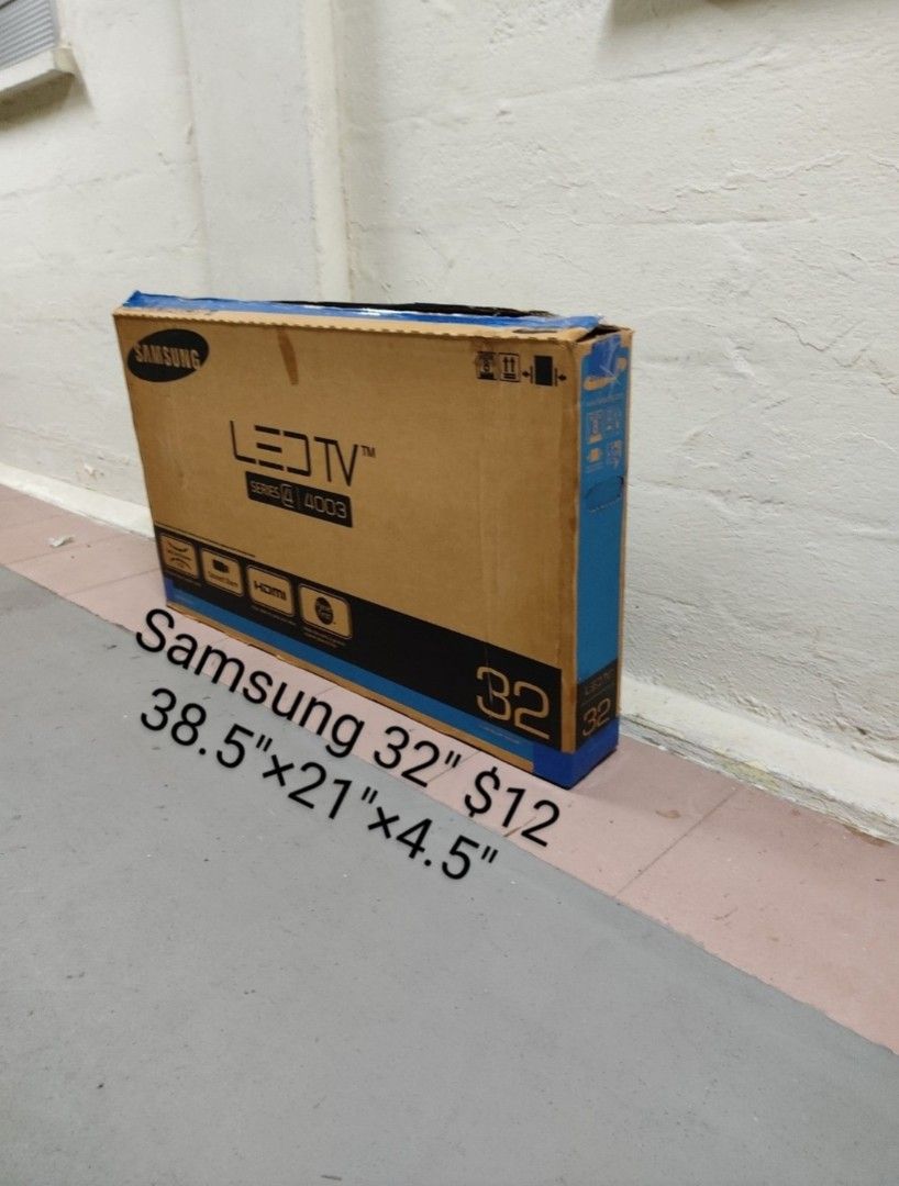 TV boxes with styrofoam, Furniture & Home Living, Home Improvement ...