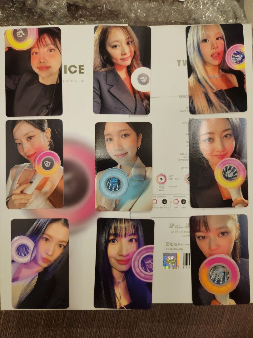 Twice candybong infinity CBI OT9 withmuu pob PC photocards, Hobbies ...