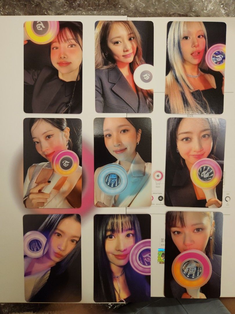 Twice candybong infinity CBI OT9 withmuu pob PC photocards, Hobbies ...