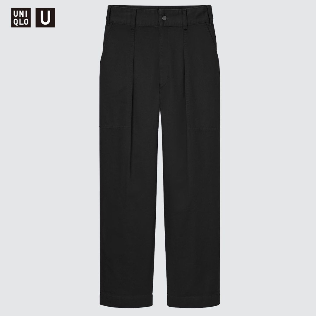 Uniqlo U Baker Pants in Black, Women's Fashion, Bottoms, Other Bottoms on Carousell