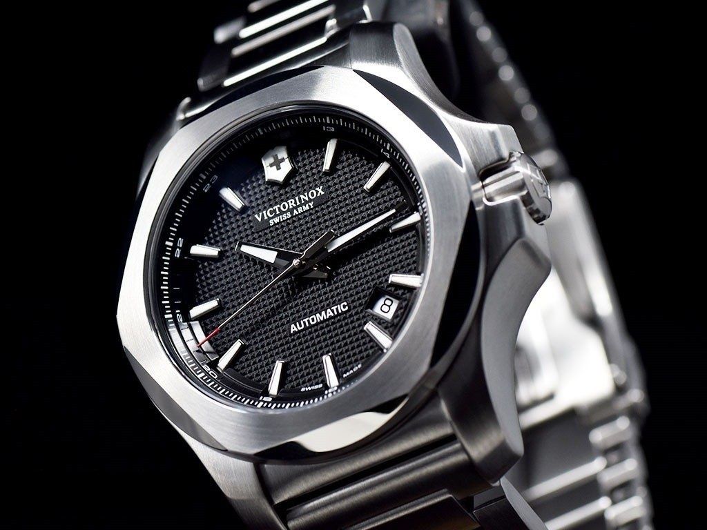 Victorinox INOX Mechanical Black Alox Dial, Luxury, Watches on Carousell