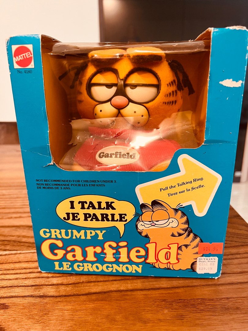 Vintage Mattel Grumpy Garfield 1980s MISB, Hobbies & Toys, Toys & Games on Carousell
