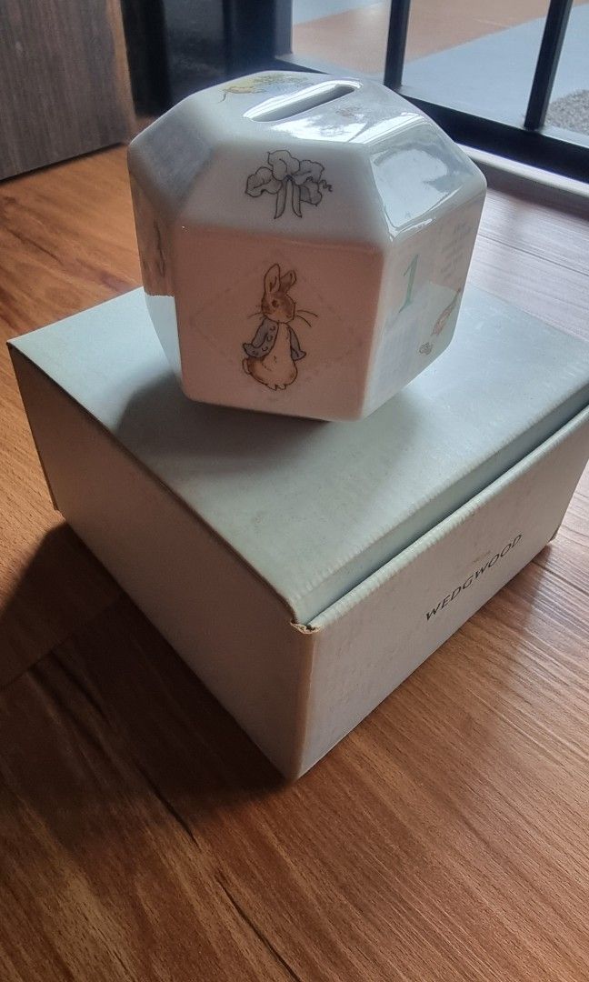 Vintage Peter Rabbit Wedgwood money box, Furniture & Home Living, Home ...