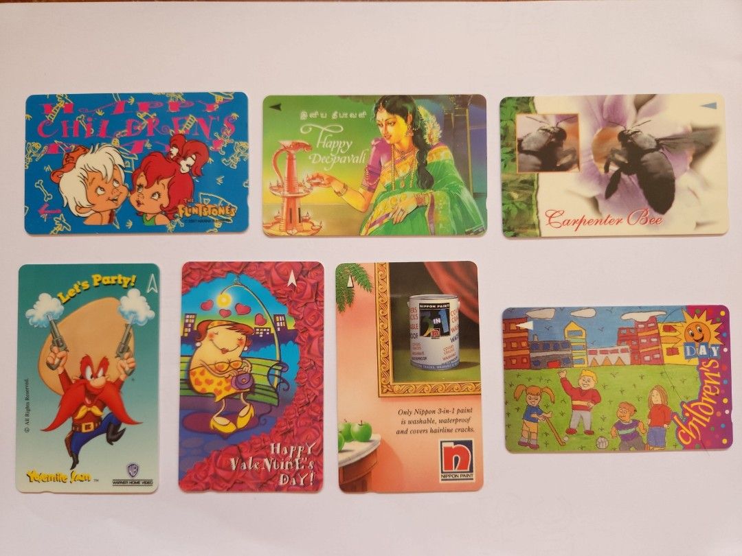 Vintage Singapore Telecom Phone Cards, Hobbies & Toys, Memorabilia ...