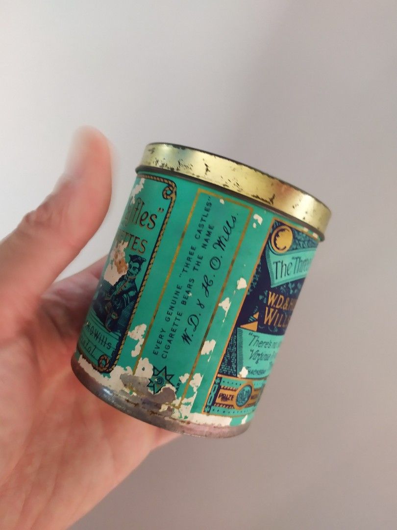 Vintage The Three Castles Cigarettes Tin, Hobbies & Toys, Collectibles ...