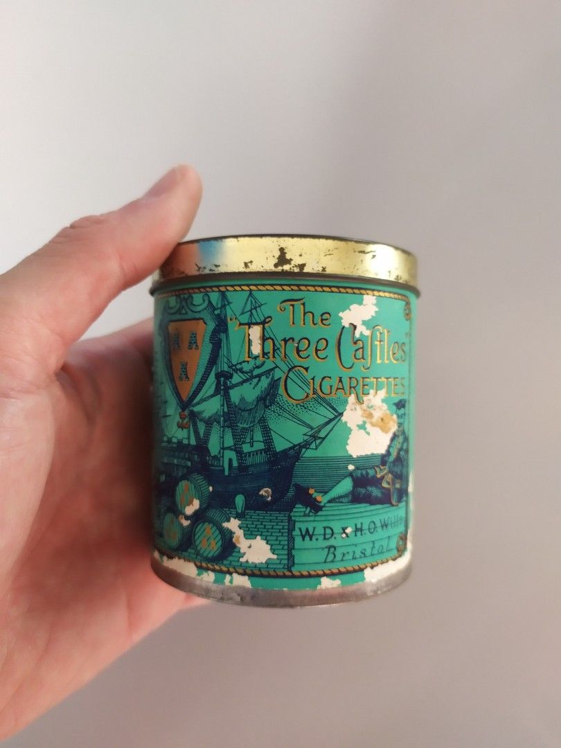 Vintage The Three Castles Cigarettes Tin, Hobbies & Toys, Collectibles ...
