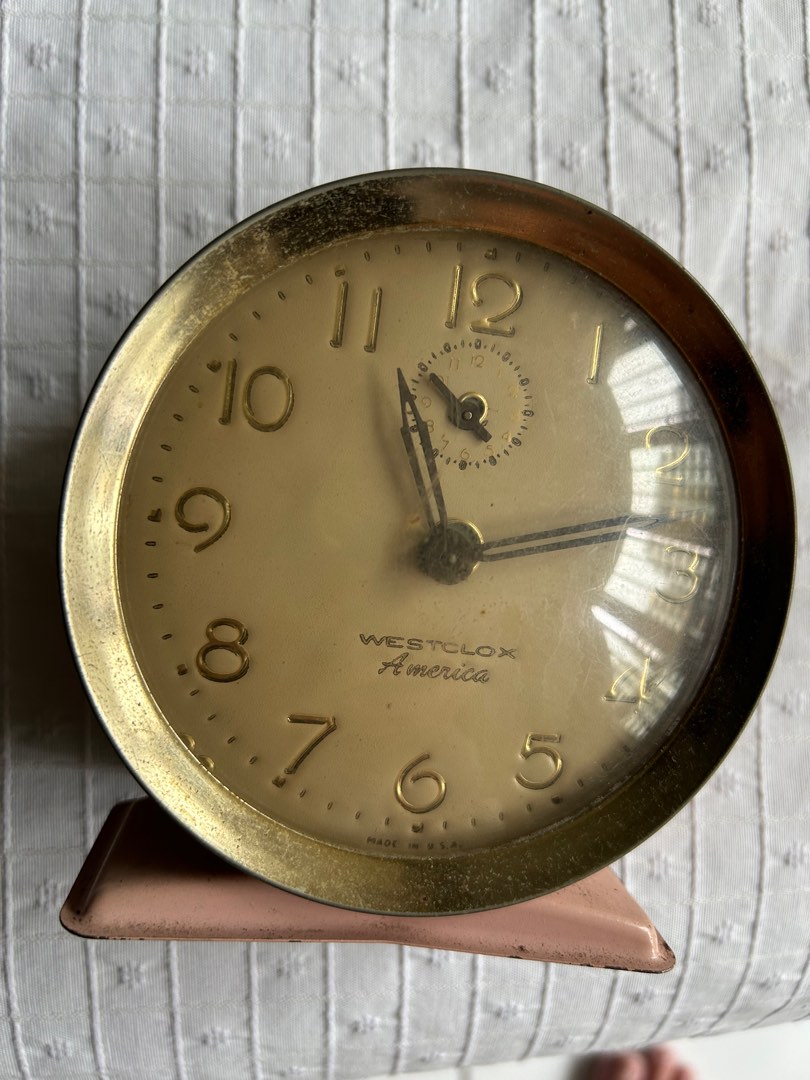 Vintage Westclox Table Clock - not working, Furniture & Home Living ...