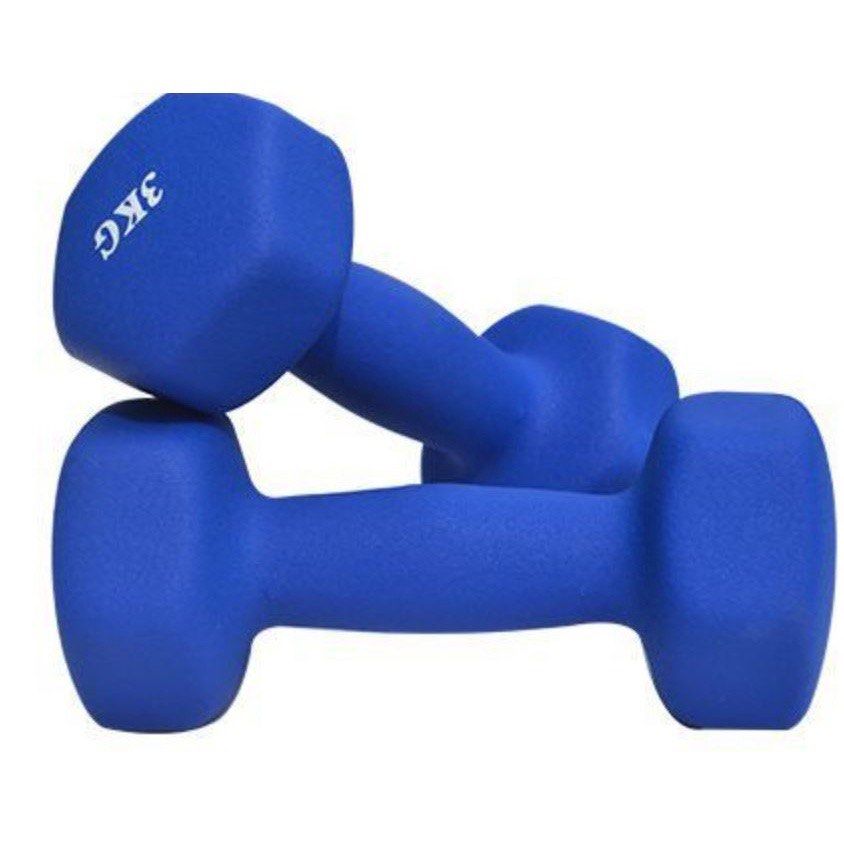 Vinyl Dumbbells, Dumbbell 1kg to 5kg, Female Lady Dumbbell, Hexagon ...