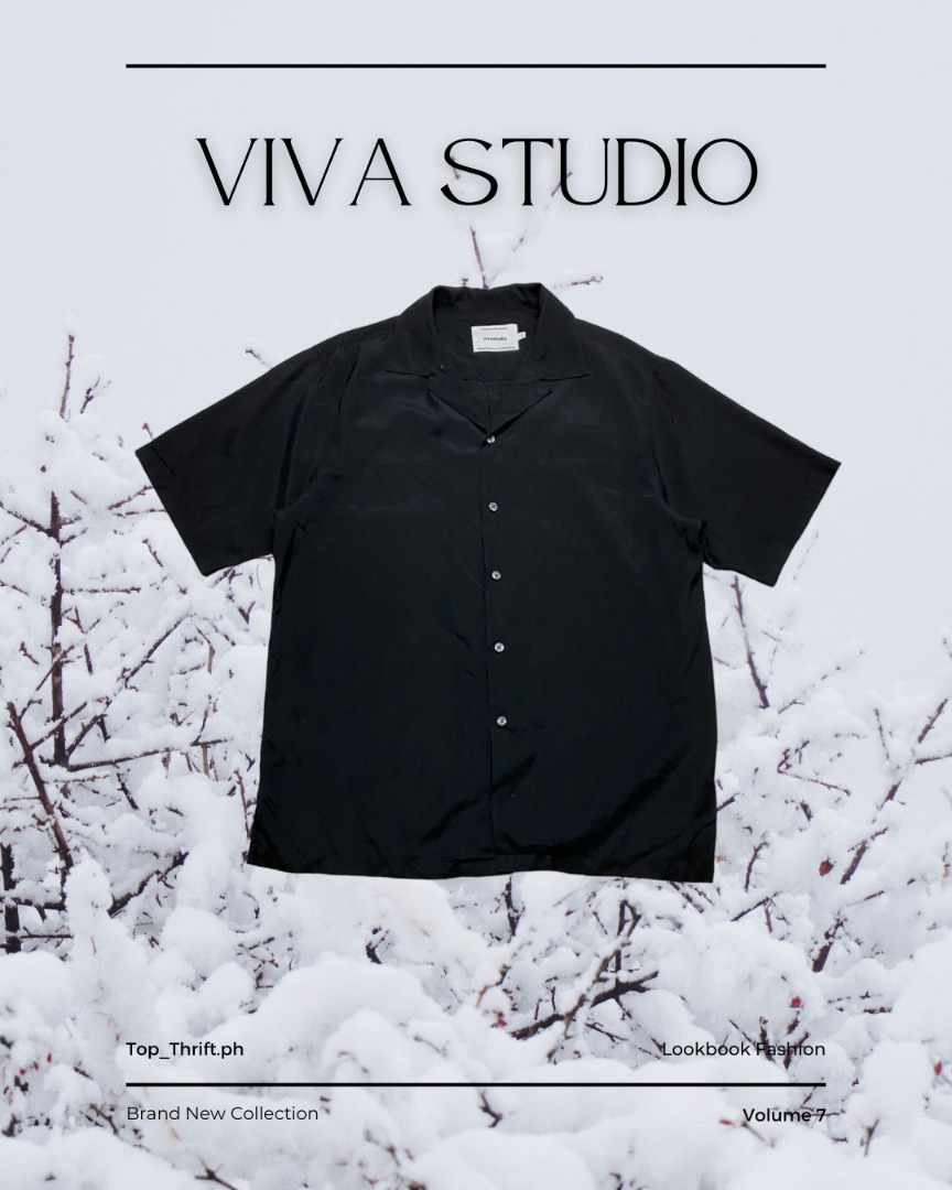 Viva Studio Black Polo on Carousell
