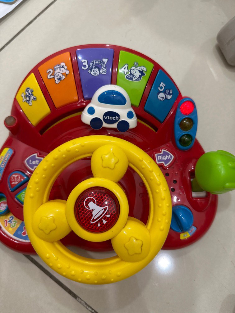 Vtech tiny tot driver toys, Babies & Kids, Infant Playtime on Carousell