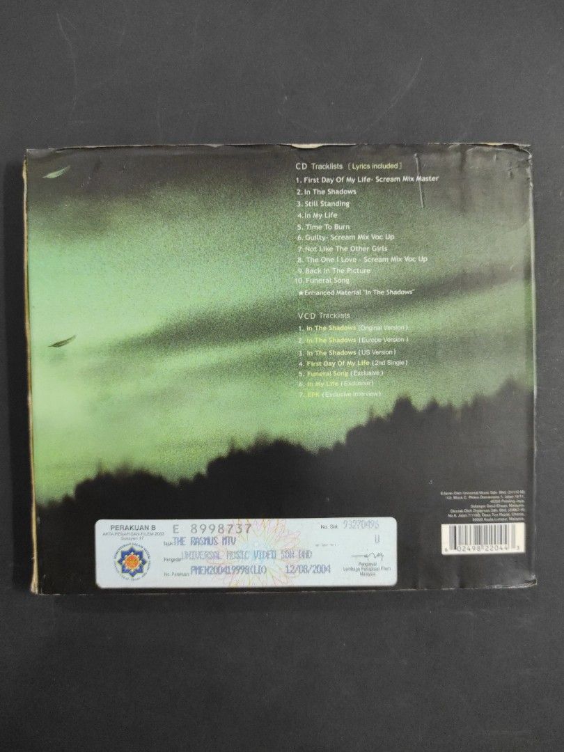Well Used Original CD - - The Rasmus - - Dead Letters Special Edition ...