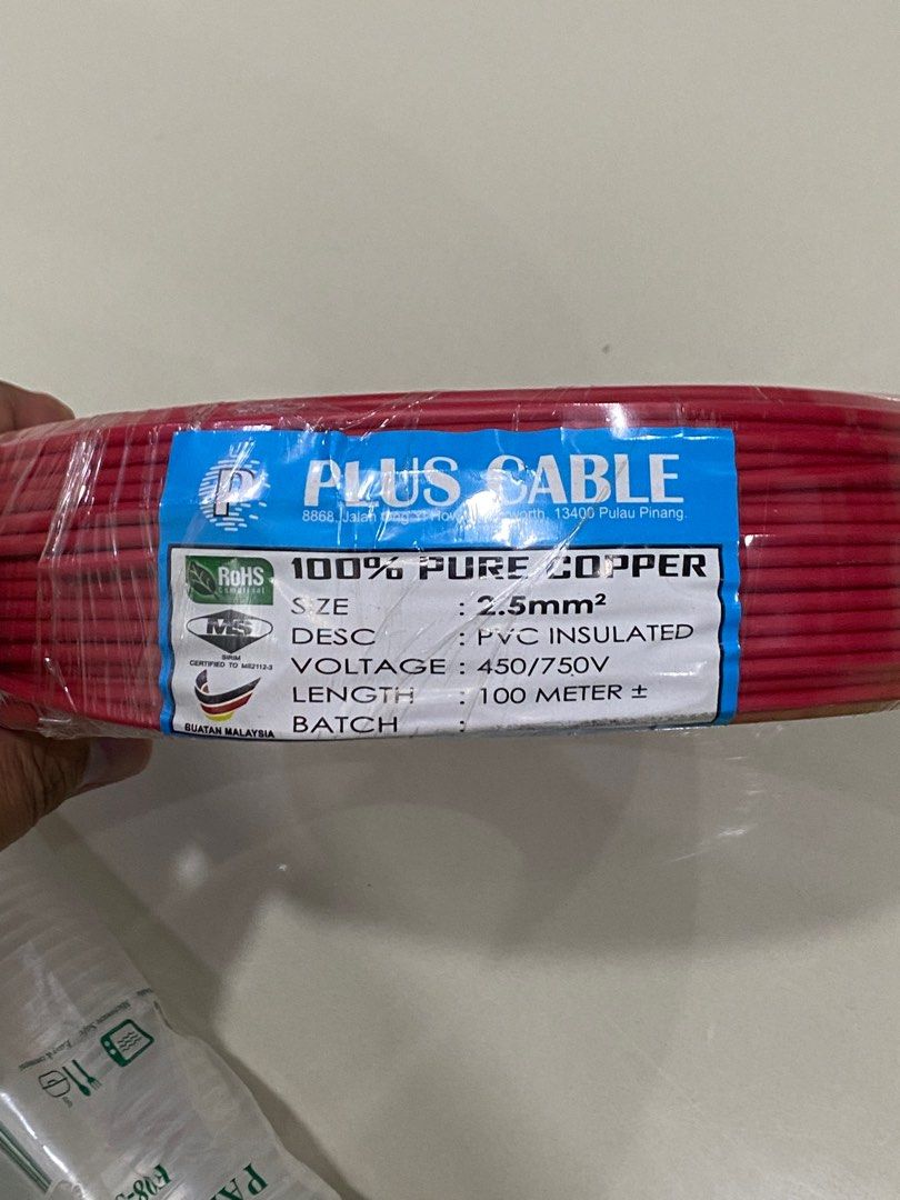 Wire for electrical wiring, TV & Home Appliances, Electrical, Adaptors ...