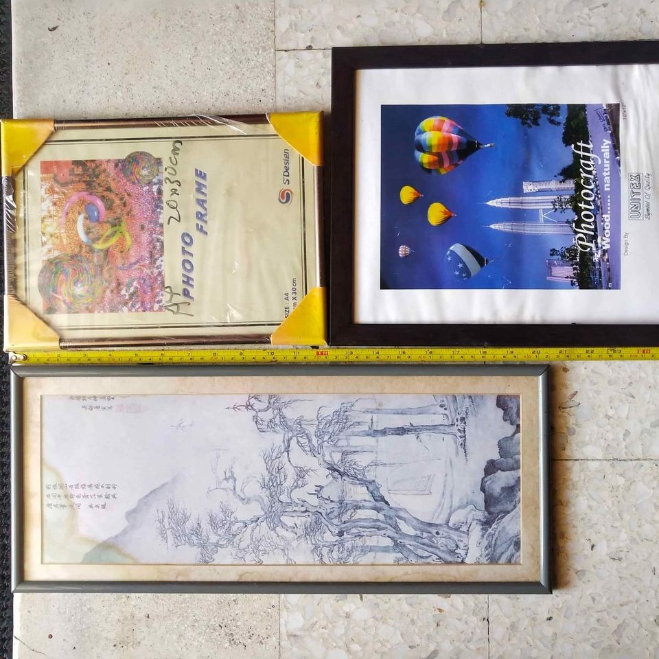 wood Photo Frame/ Bingkai Gambar kayu,Chinese Art Water Painting ...