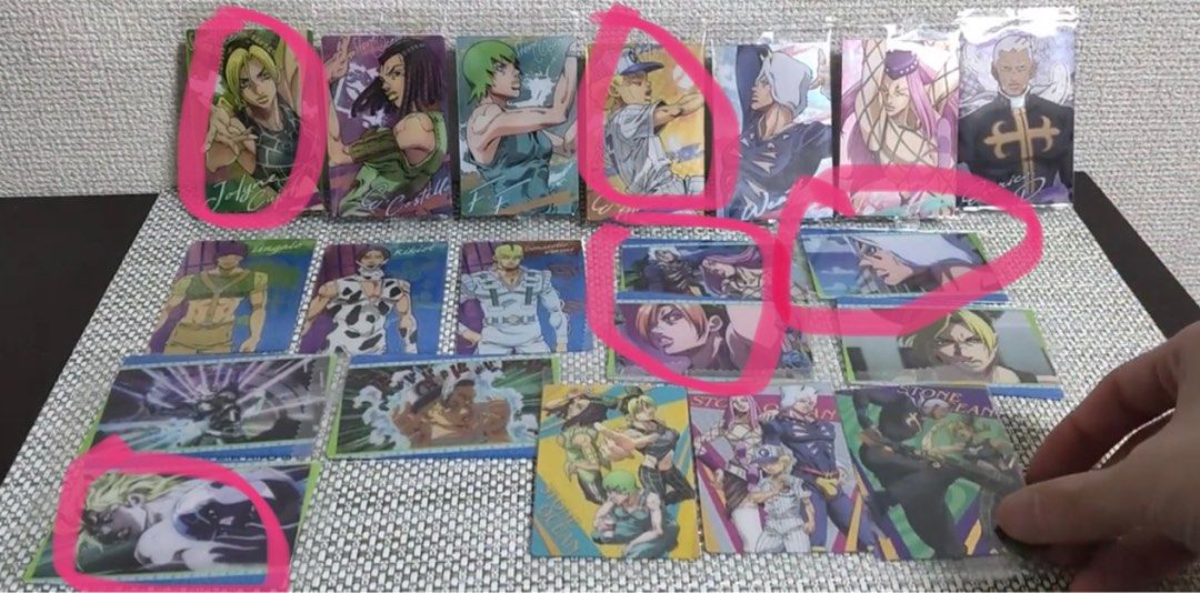 [wts/wtt] jojo's bizarre adventures/jjba stone ocean wafer cards ...