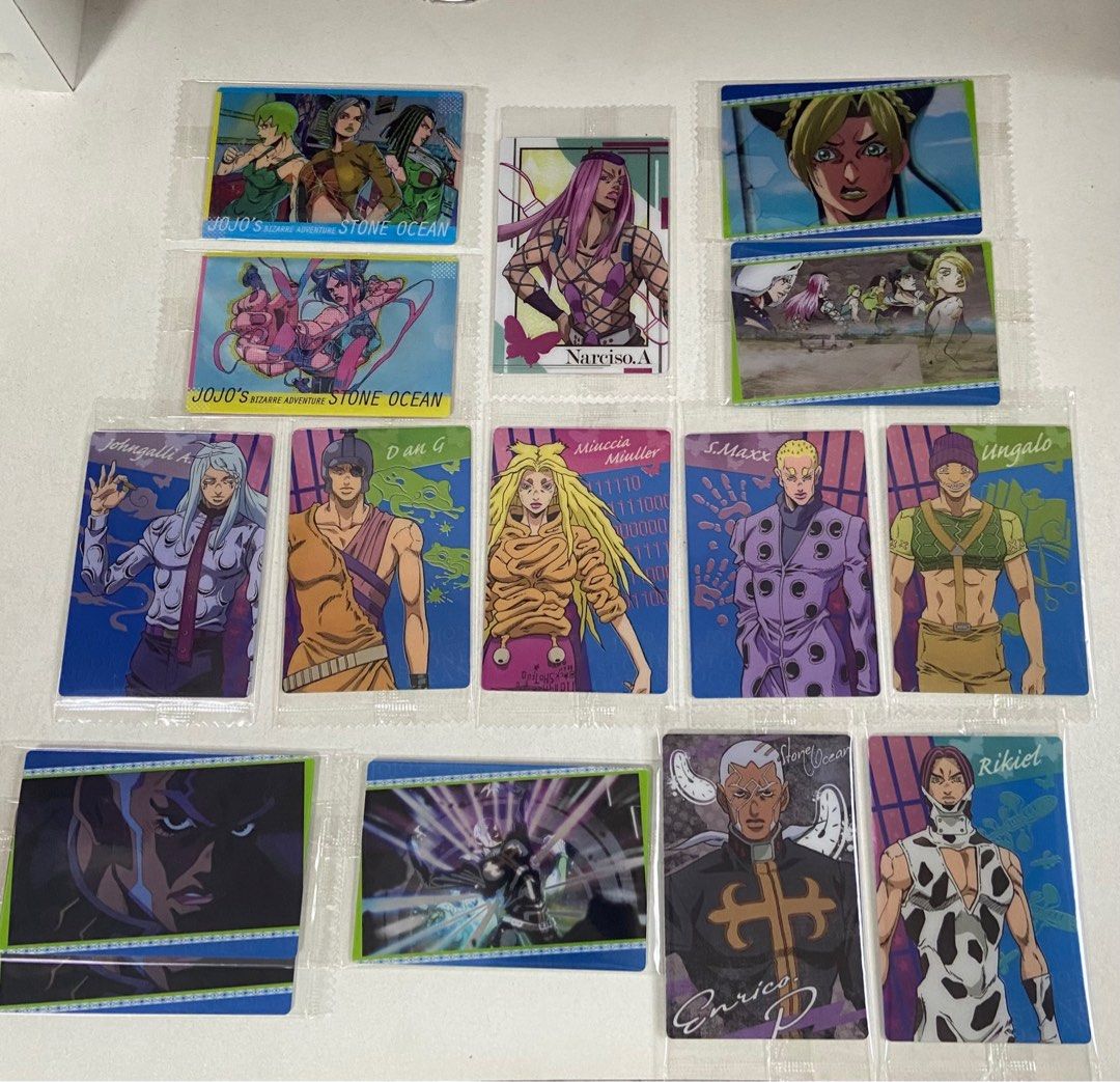 [wts/wtt] jojo's bizarre adventures/jjba stone ocean wafer cards ...