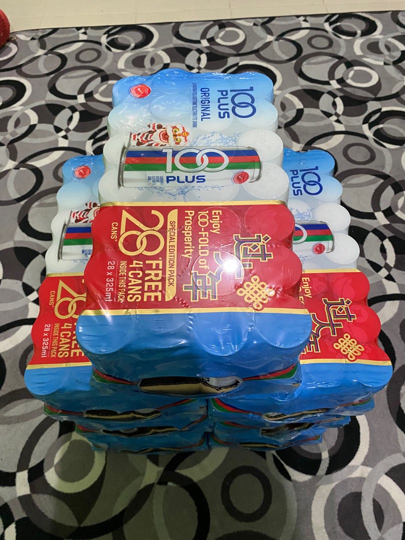 100 Plus Original Isotonic Drink 325ml × 24 (Free 4 cans), Food ...