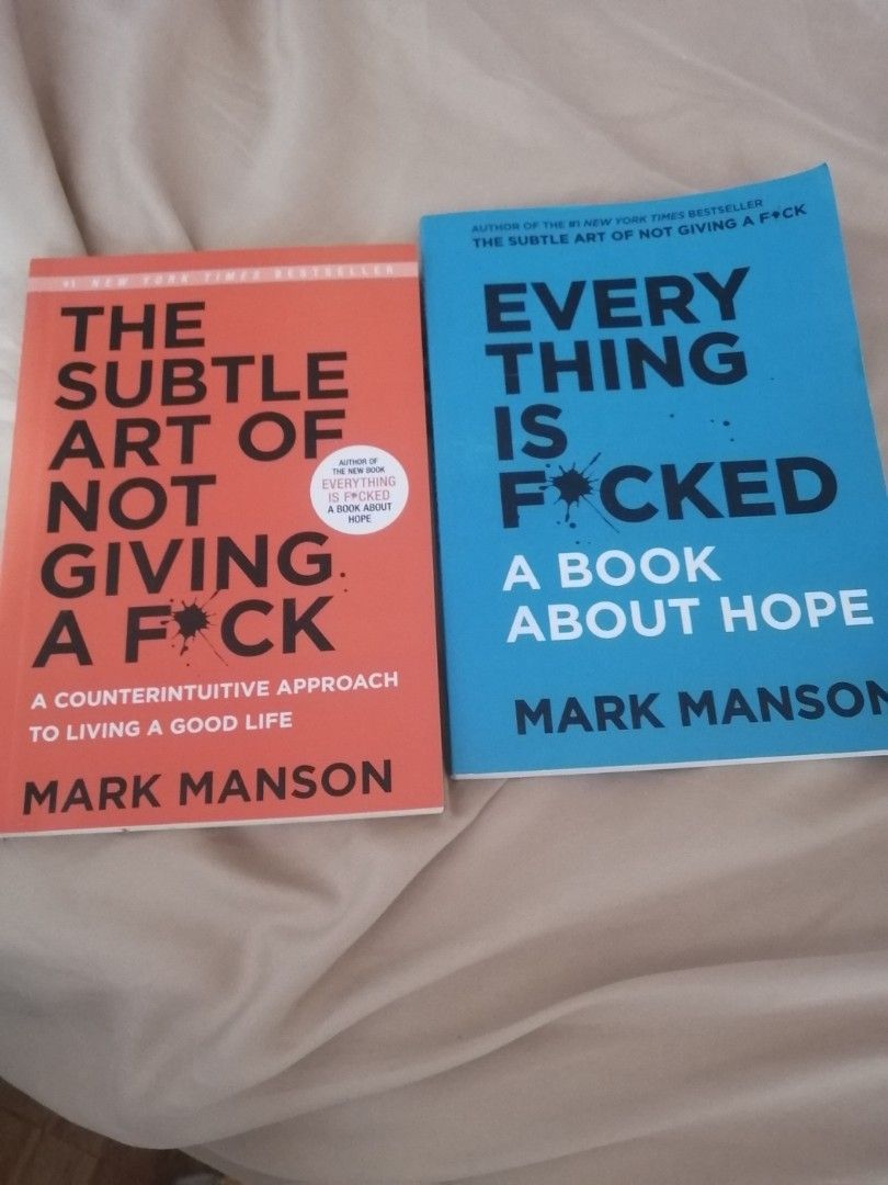 2 Mark Manson books on Carousell