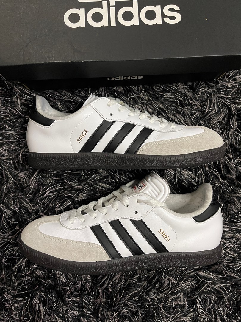 Adidas Samba Classic 'White / Dark Gum' on Carousell