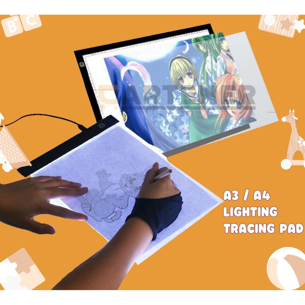 Adjustable A4 Copy Pad Panel Drawing Tablet Light Box Tracing Board ...