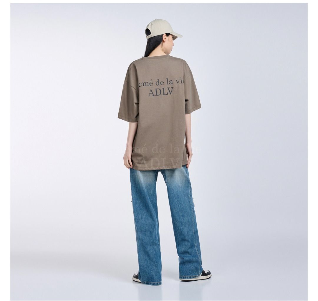 ADLV basic logo oversize tee, Men's Fashion, Tops & Sets, Tshirts ...