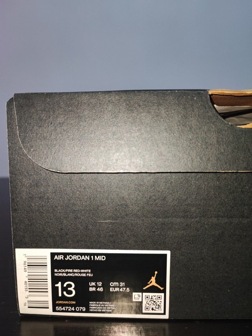 Air Jordan 1 mid bread toe 2022, Men's Fashion, Footwear, Sneakers on ...