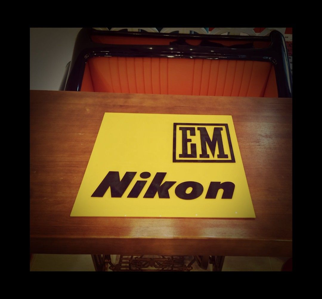 Antique/Vintage Sign - 1970s Nikon EM Nikonos acrylic signage, Hobbies ...