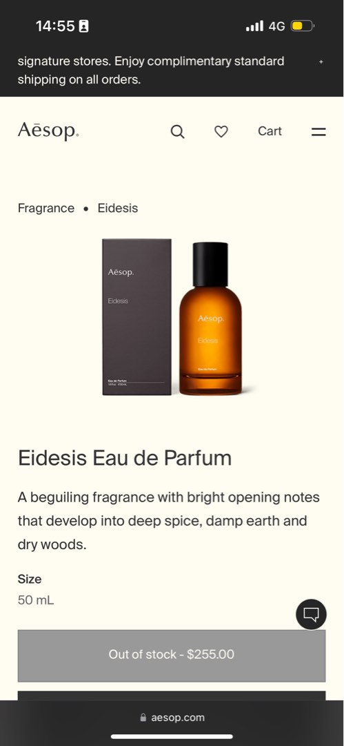 Aseop perfume, Beauty & Personal Care, Fragrance & Deodorants on Carousell