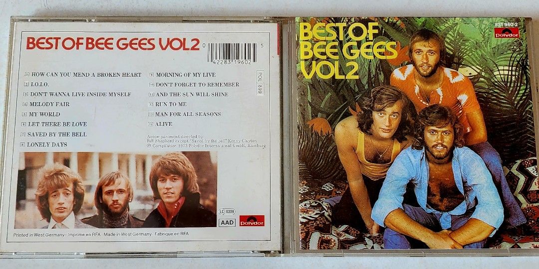 Bee Gees ~ The Best Of Bee Gees Vol.2 ( MADE IN WEST-GERMANY ) CD ...