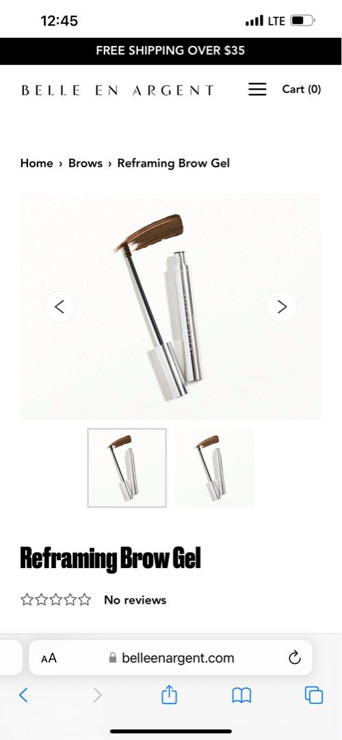 Belle en argent Reframing Brow Gel -dark brown, Beauty & Personal Care, Face, Makeup on Carousell